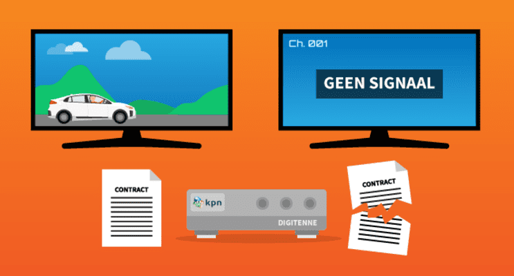 Digitenne aangepast, is de televisie stuk?